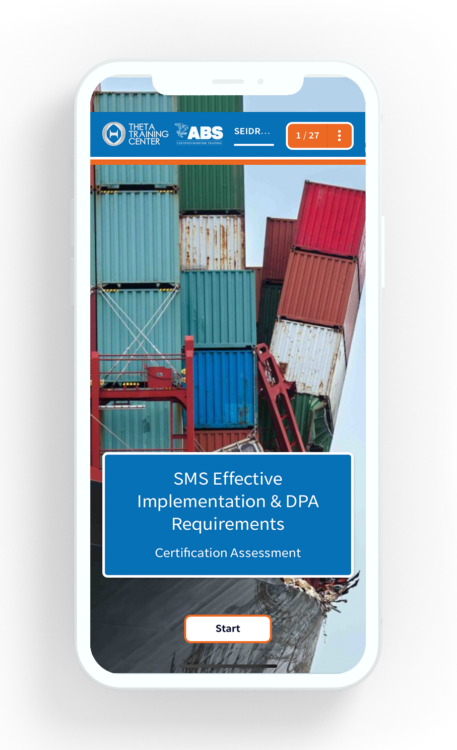 SMS Effective Implementation & DPA Requirements Certification Assessment - Theta Training Center