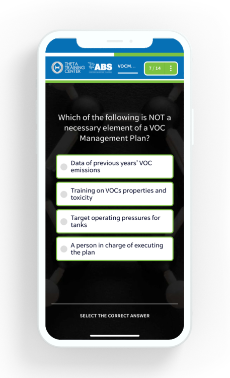 Volatile Organic Compound (VOC) Management Plan – Theta Training Center