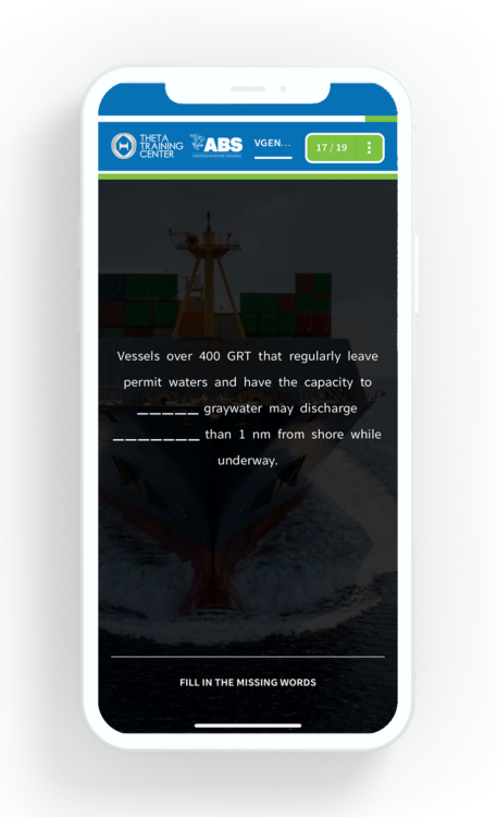 Vessel General Permit (VGP) – Theta Training Center